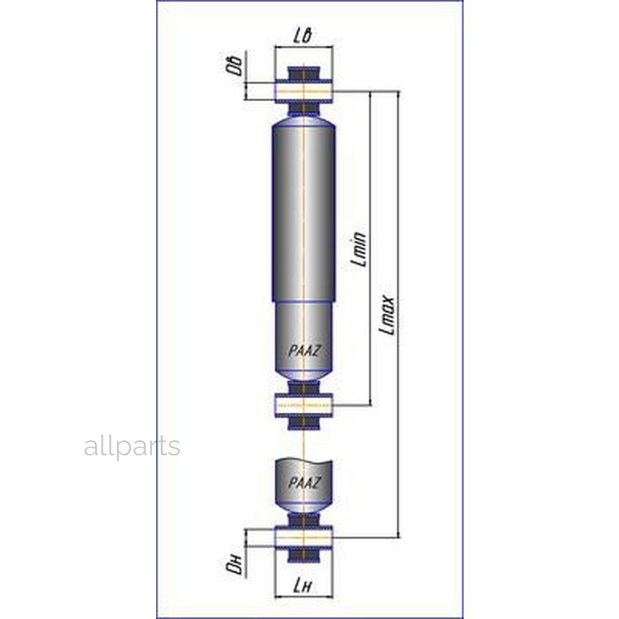 PAAZ 49041P амортизатор подвески! O/O\ Volvo