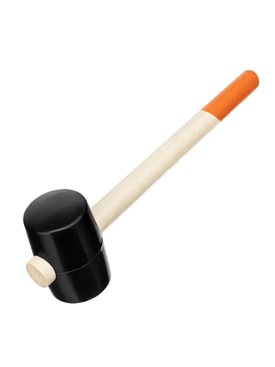 Киянка резиновая 450 г деревянная рукоятка