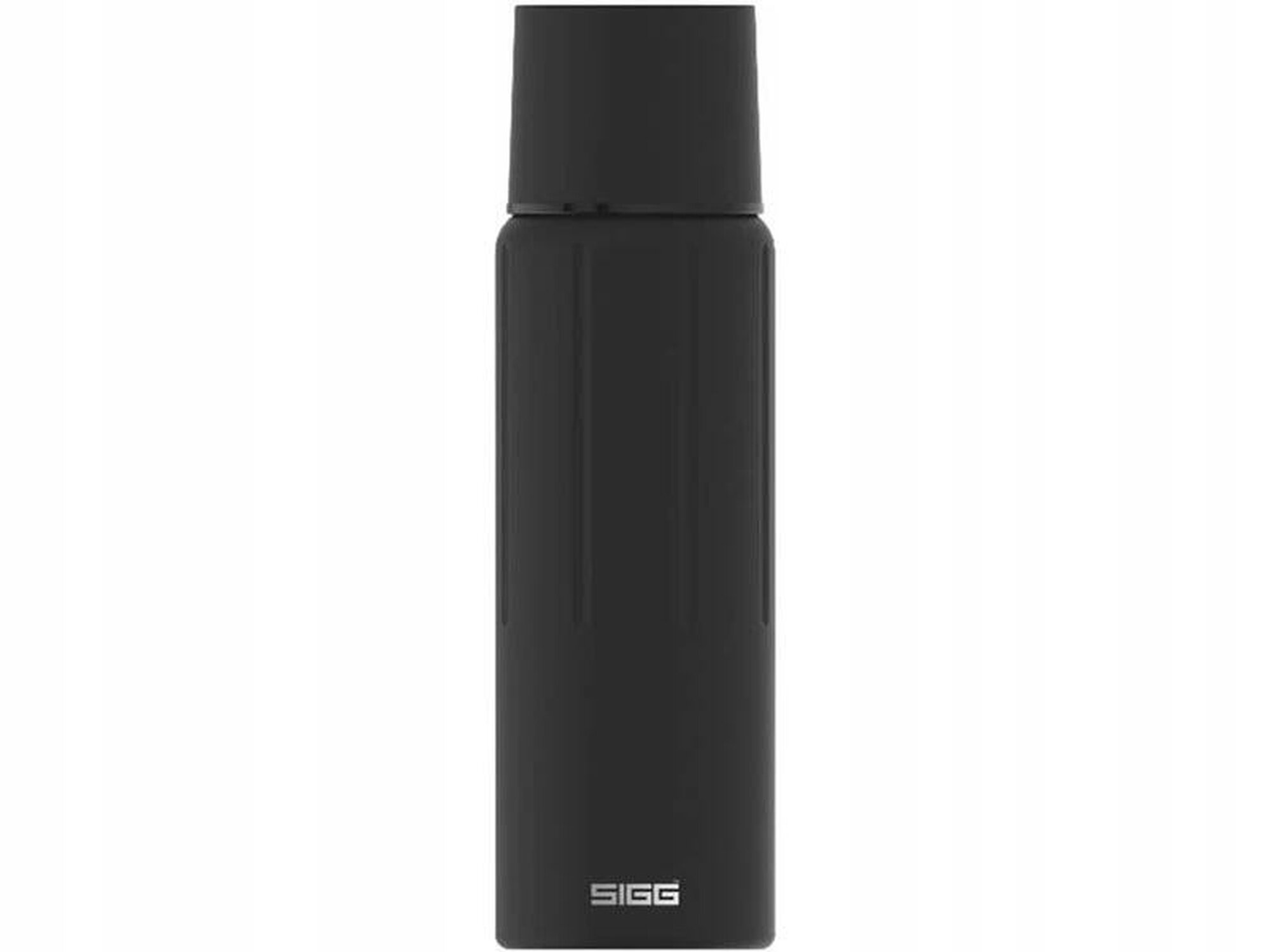 Decathlon Термос для напитков Gemstone 1,1 л, SIGG, из нержавеющей стали, с кружкой, черный