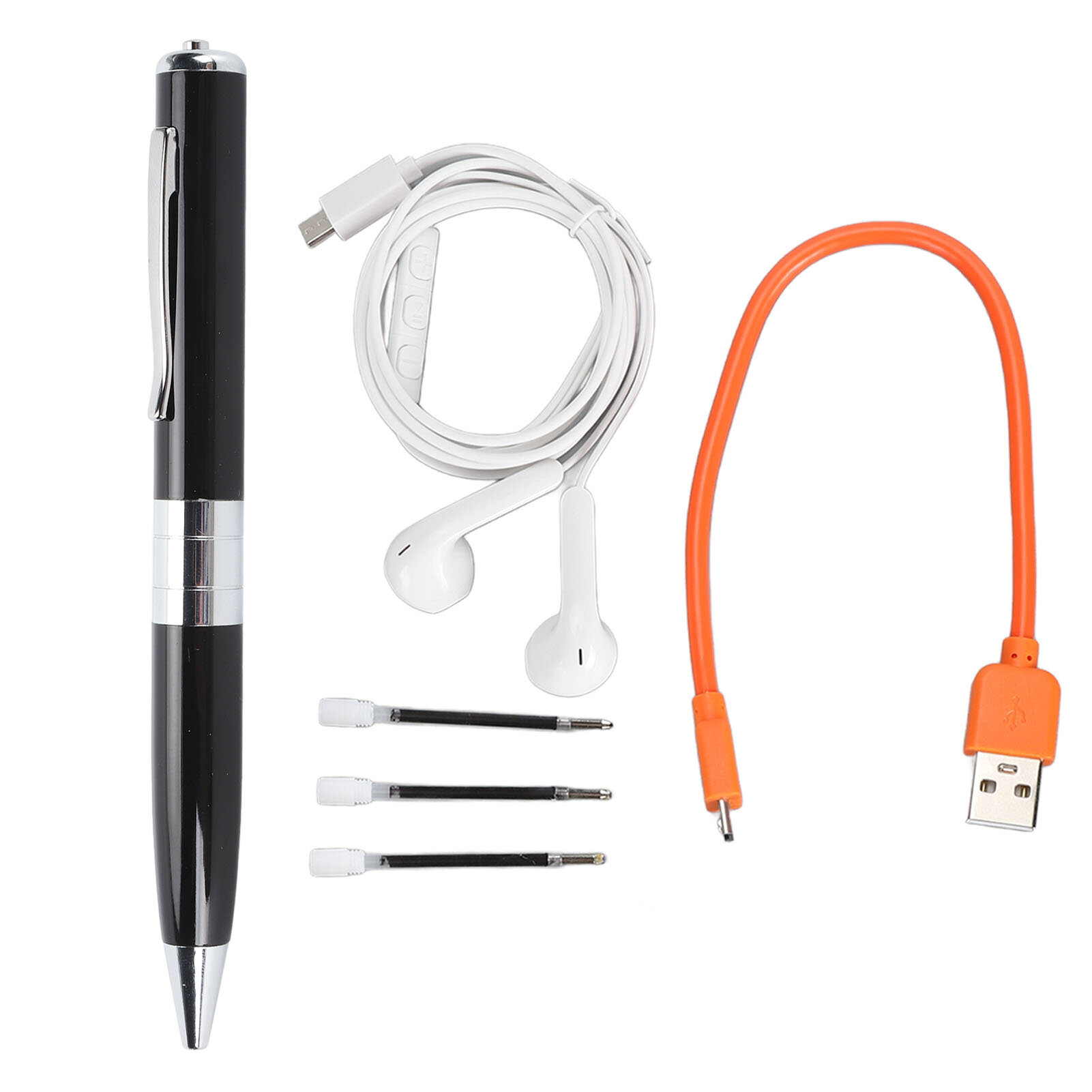 Цифровой голосовой рекордер Портативный шумоподавляющий универсальный mp3 -плеерный рекордер звукозапись звукозаписи для класса на открытом воздухе 16 ГБ