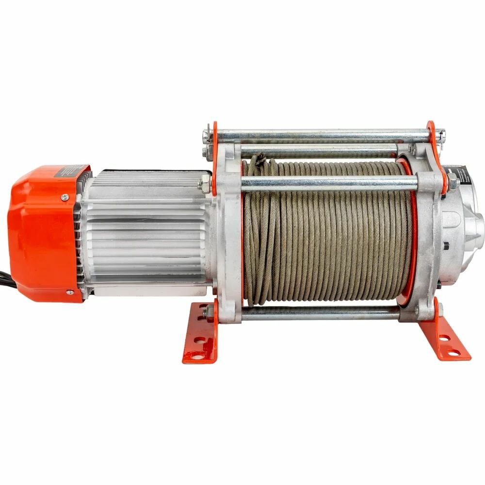 Лебедка электрическая Gigant 500/1000 кг, 220B, 100/50 м, диаметр троса 6мм, GEW-10