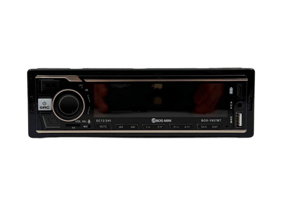 Автомагнитола BOS-MINI BOS-Y957BT 1Din, 4х50Вт, Bluetooth, USB