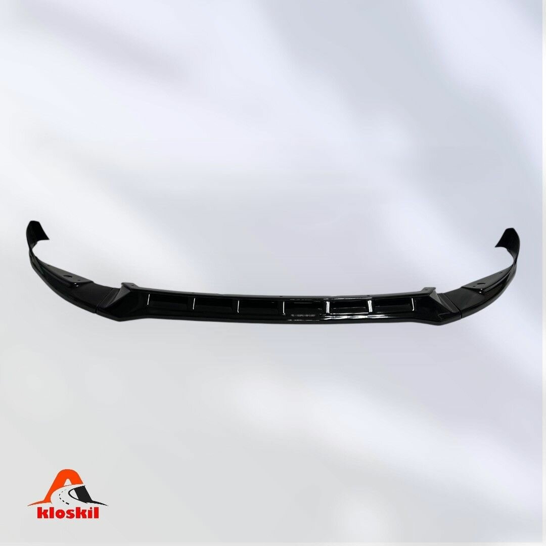 Сплиттер Губа для 2190 Гранта Спорт на передний бампер (цвет: черный глянец)