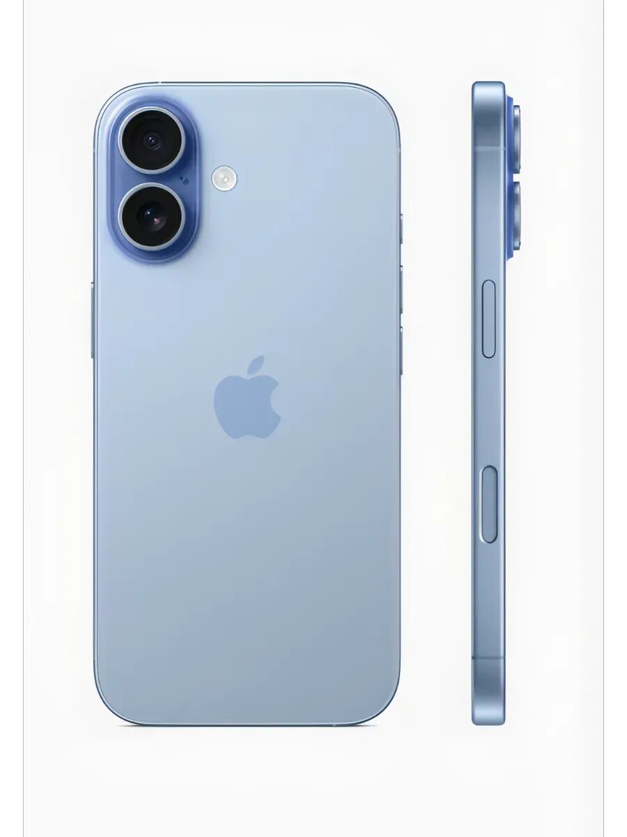Смартфон Apple iPhone 17 Mist Blue, E-SIM, 512GB, голубой, OLED, Super Retina, 6,3" — фото 1