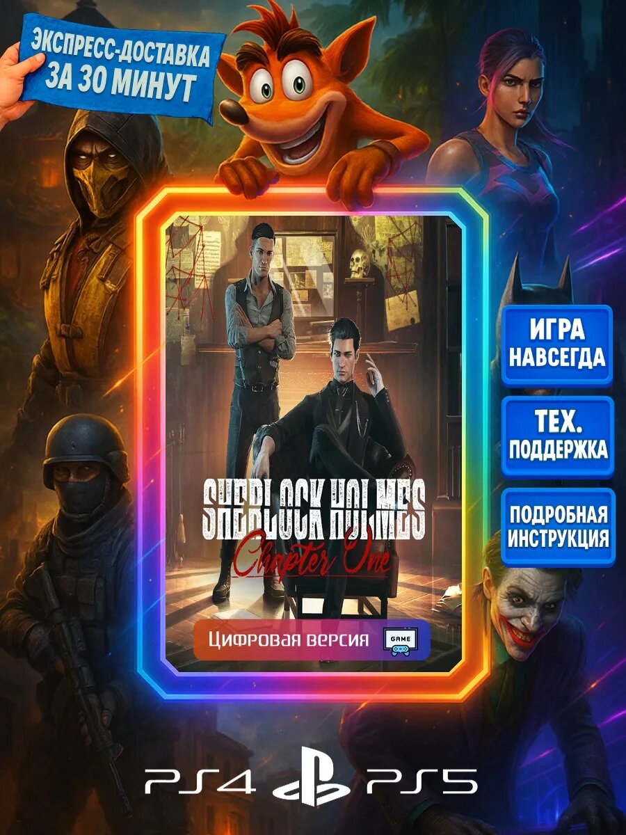 Sherlock Holmes Chapter One PS4/PS5 | Моментальная доставка | английский язык | приключения