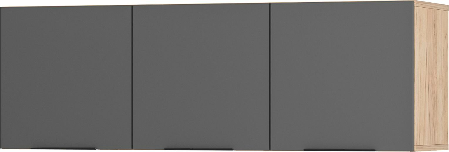 Шкаф навесной "Сандра" ШКН-03, антресоль, Крафт/Графит, Мебелони