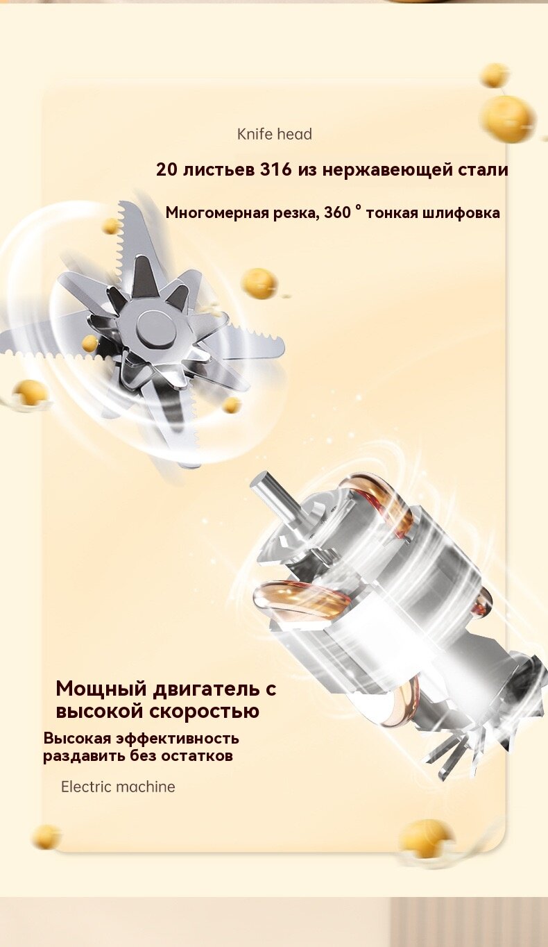 Измельчитель, для сока и соевого молока, многофункциональный, 1.5 л