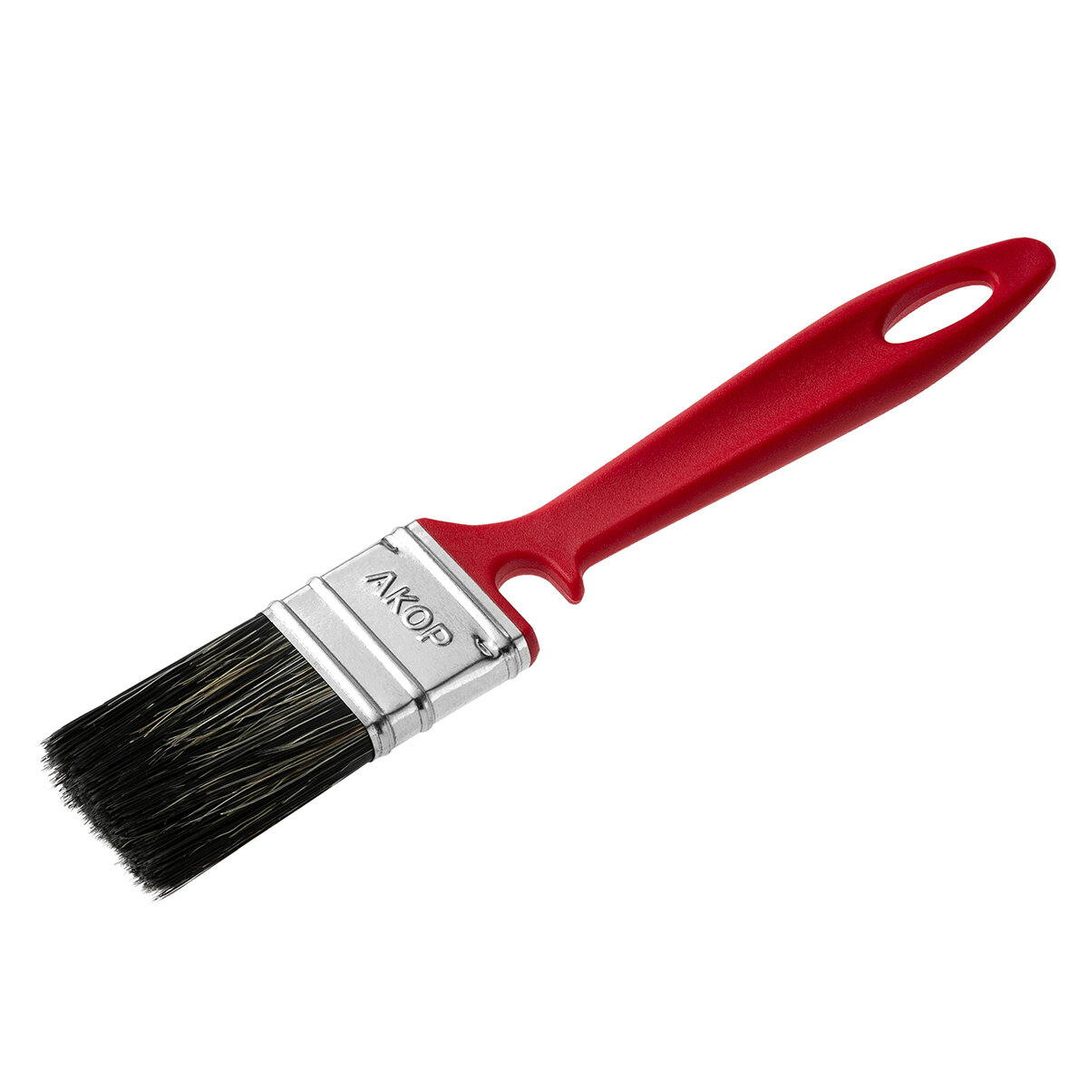 Кисть плоская для водных красок Акор Эксперт, смешанная щетина, пластиковая ручка, 35 x 10 мм