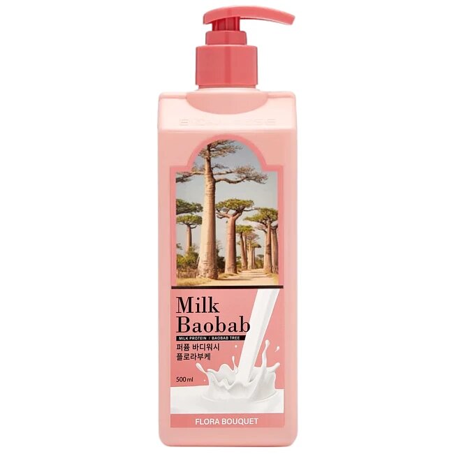 Гель MILK BAOBAB Flora Bouquet для душа с цветочным ароматом Milk Baobab Pefume Body Wash Flora Bouquet, 500 ml