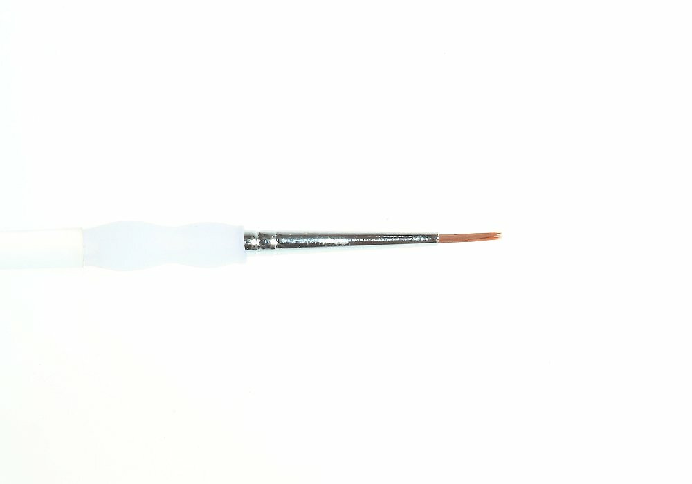 Кисть из синтетики для масла и акрила Сонет № 1 круглая пластиковая ручка