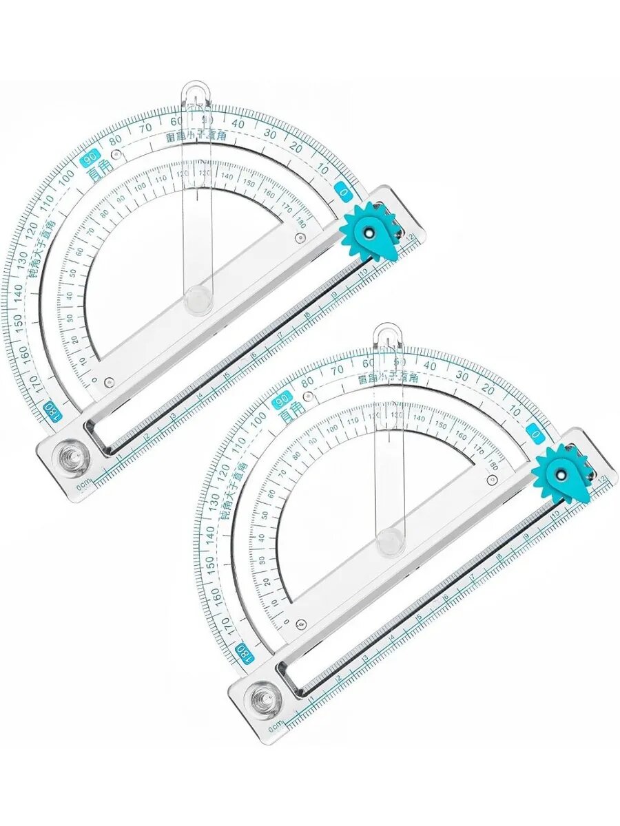 Портативный прозрачный транспортир для студентов
