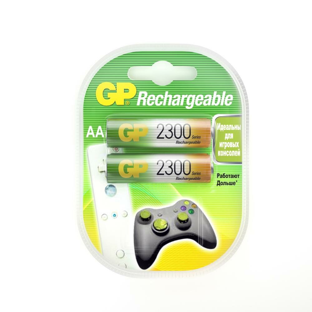 Аккумулятор GP 230AAAHC-CR2 Ni-Mh LR6 AA 2300 мАч 1.2В 2 шт.
