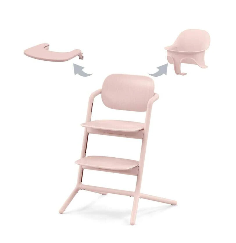 Стульчик для кормления Cybex Lemo, многофункциональный 3 в 1 , для детей от 6 мес pearl pink