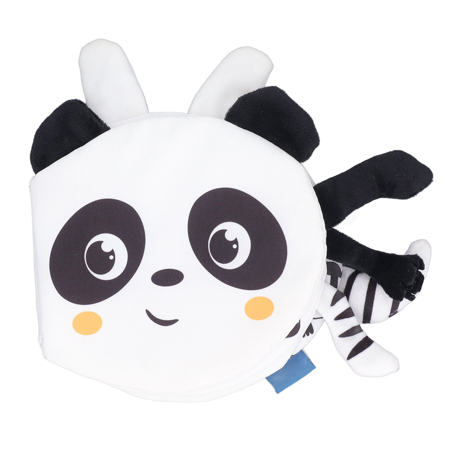 Детская тканевая книга, мятая бумага, богатая текстура, интерактивная книга с хвостом животного, игрушка для раннего образования, панда