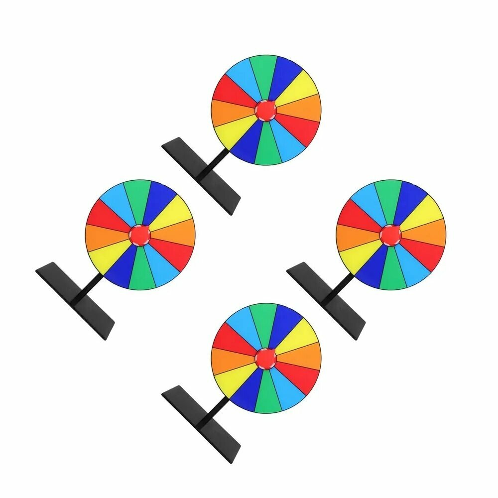 Настольное колесо фортуны для игр, набор 4 шт