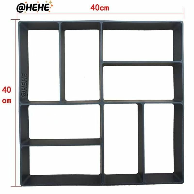 Трафарет для мощения садовых дорожек , Форма для укладки бетона с текстурой камня/кирпича, Инструменты для ландшафтного дизайна