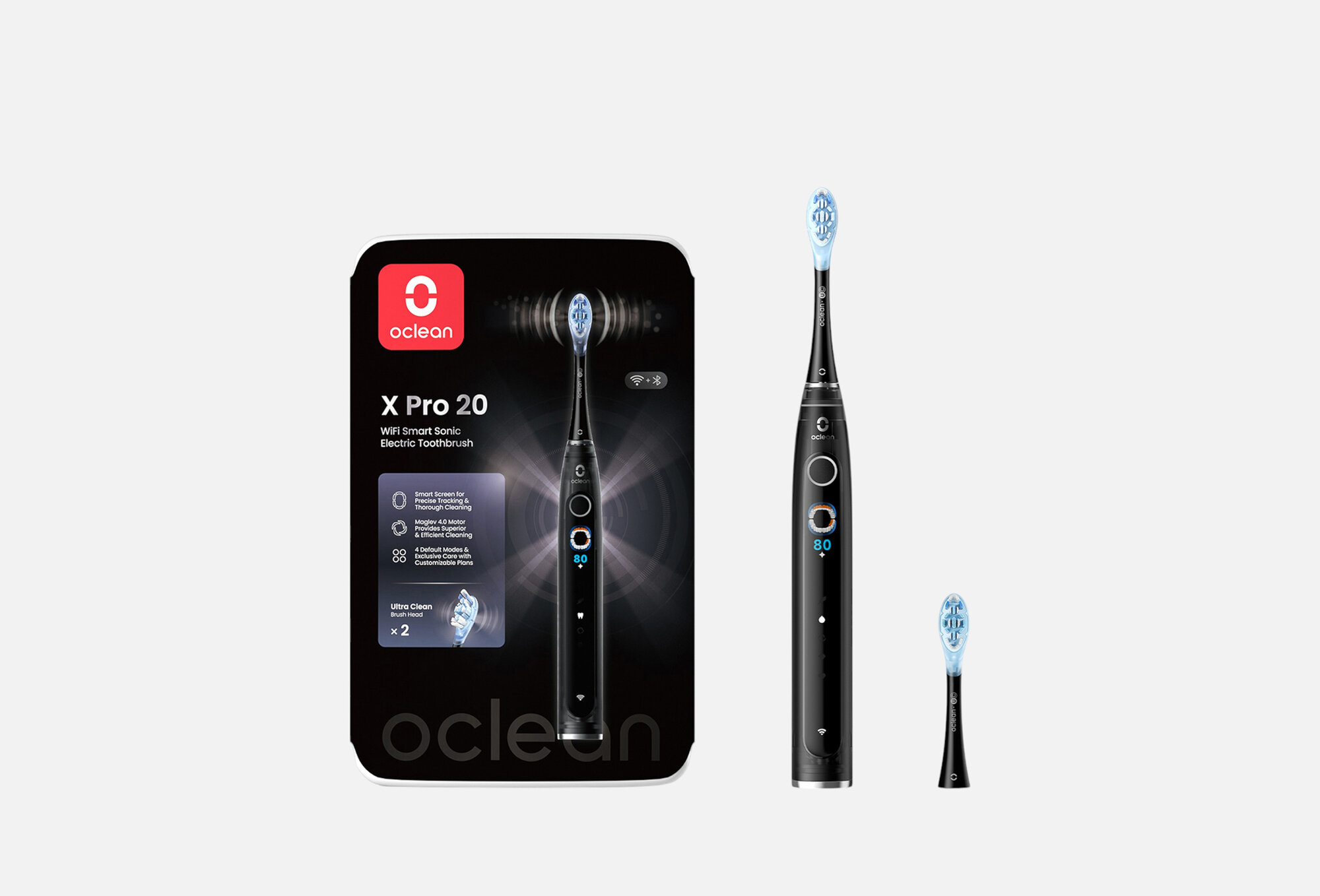 Электрическая зубная щетка OCLEAN X Pro 20 Чёрная