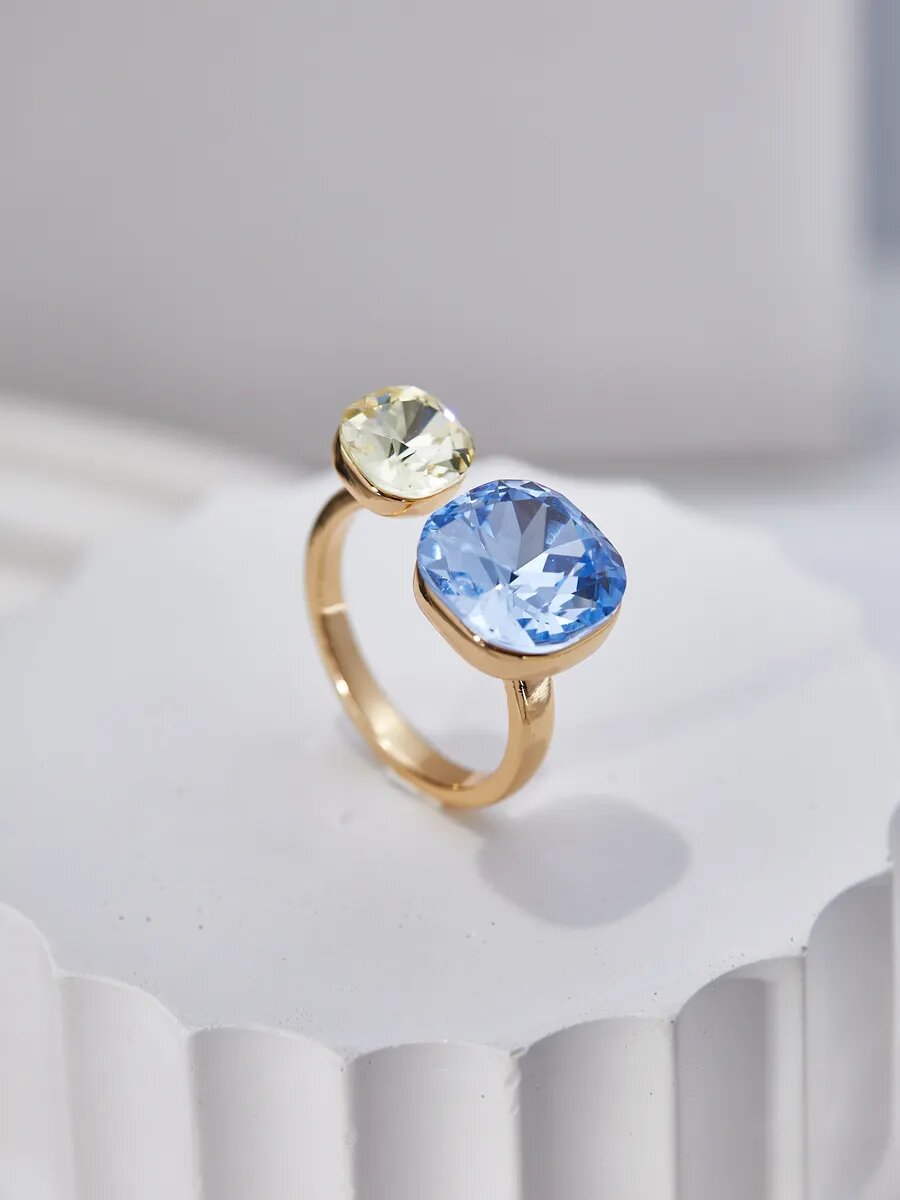 Кольцо, фианит, кристалл, кристаллы Swarovski, циркон