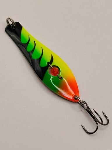 Блесна Kuusamo "Professor", колебалка, 80 мм, 15 г, тройной крючок, на хищника