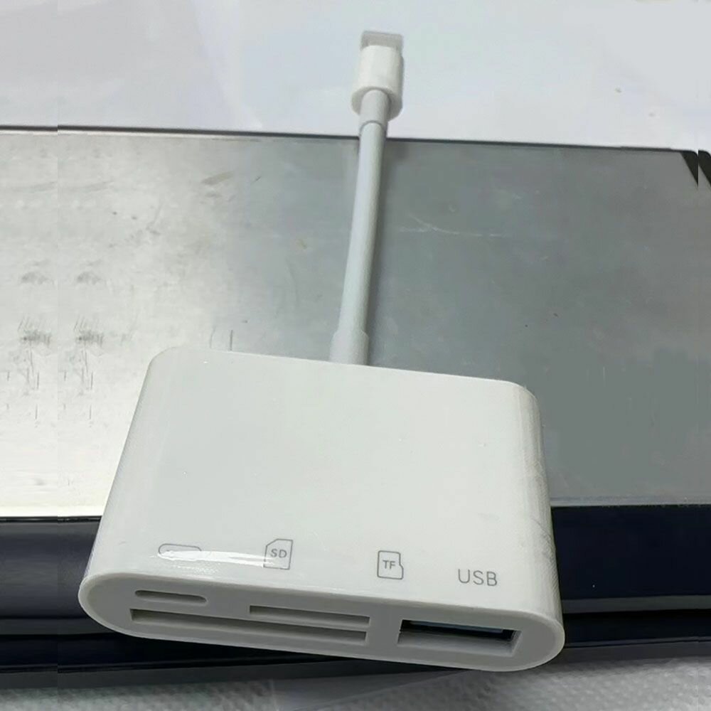 Портативный Адаптер для Чтения Карт Памяти SD TF USB-камеры 4 в 1 Для iPhone iPad IOS 12