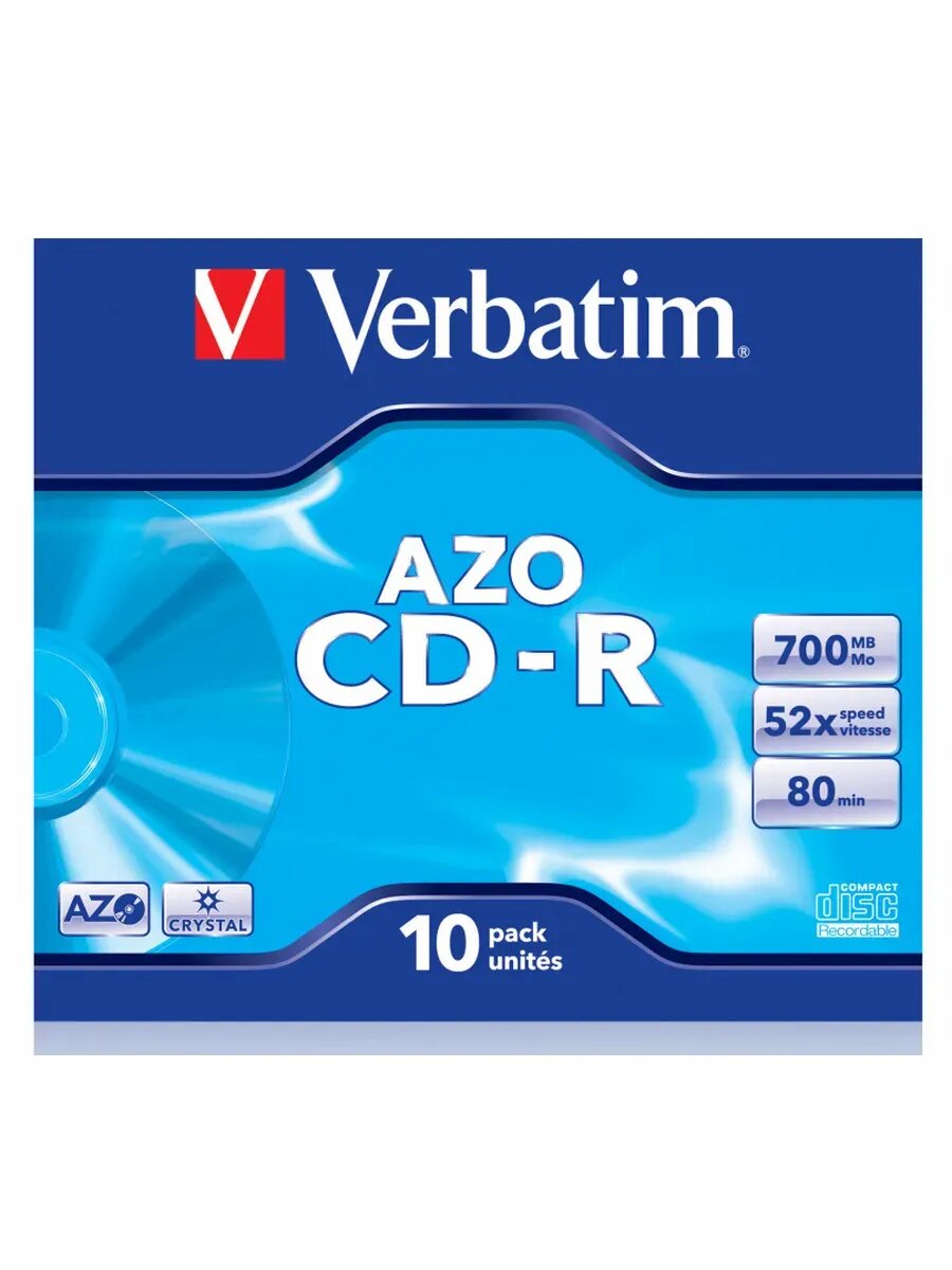 Диск CD-R 700Mb 52x Jewel case (10шт) (43327)