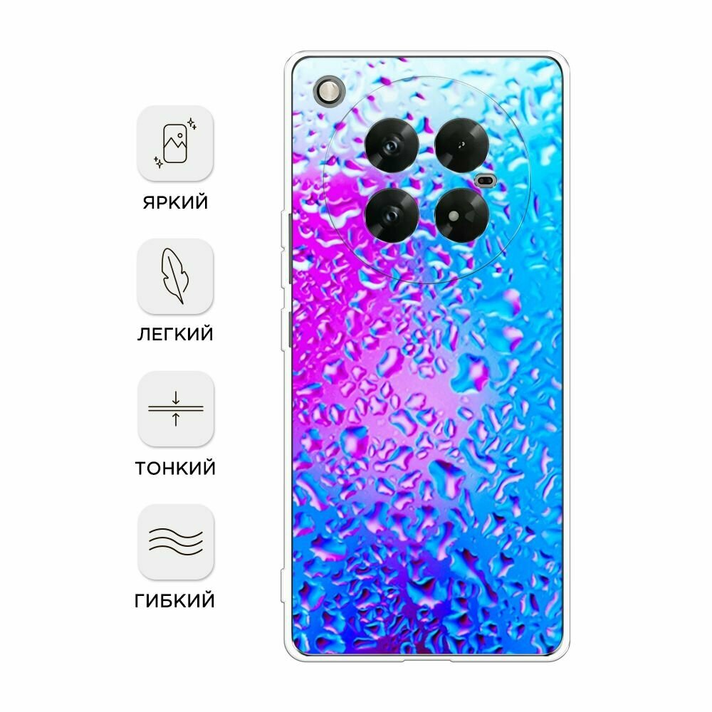 Чехол на Infinix Zero 40 5G / Инфиникс Зеро 40 5G с принтом "Капли на стекле" — фото 1