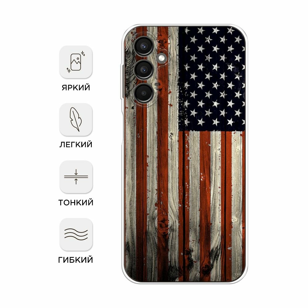 Чехол на Samsung Galaxy A24 / Самсунг Галакси A24 с принтом "США" — фото 1