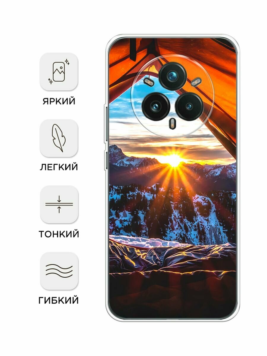 Силиконовый чехол на Realme 14 Pro / Реалми 14 Про с принтом "Горы 7" — фото 1