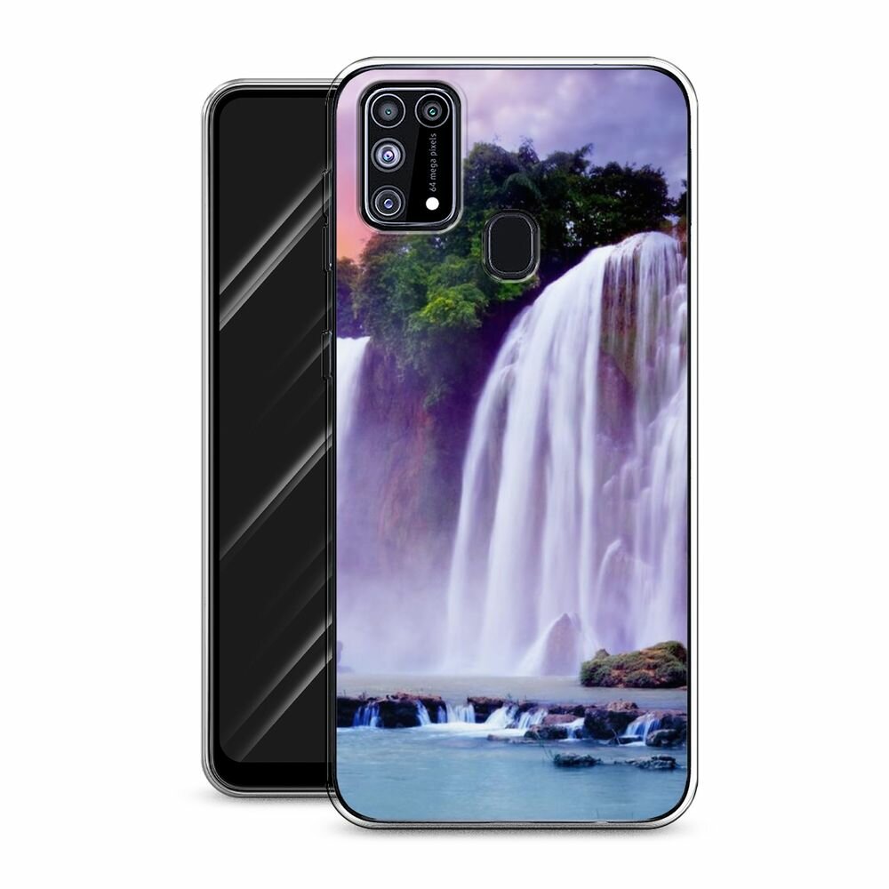 Чехол на Samsung Galaxy M31 / Самсунг Галакси М31 с принтом водопад 10 — фото 1