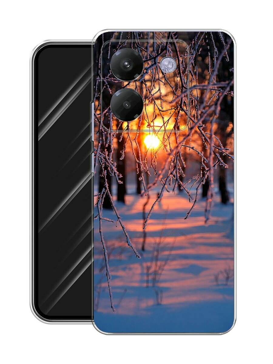 Силиконовый чехол на Poco M7 Pro / Поко М7 Про с принтом Зима 7 — фото 1