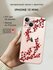 Чехол на Apple iPhone 13 mini / Айфон 13 мини с принтом "Красная сакура", прозра...