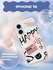 Чехол на Apple iPhone 16 / Айфон 16 с принтом "Happy Day", прозрачный