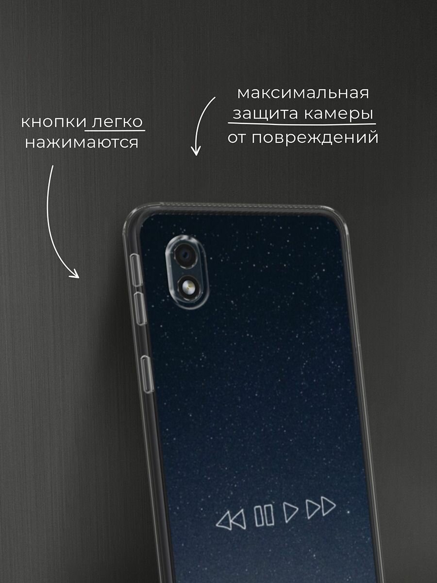 Чехол на Samsung Galaxy A01 Core / Самсунг Галакси А01 Core с принтом "Космическая музыка" — фото 1