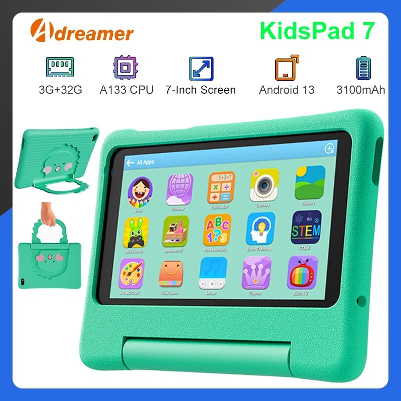 Детский планшет ADREAMER KidsPad10, 7", 3/32ГБ, Wi-Fi, Android