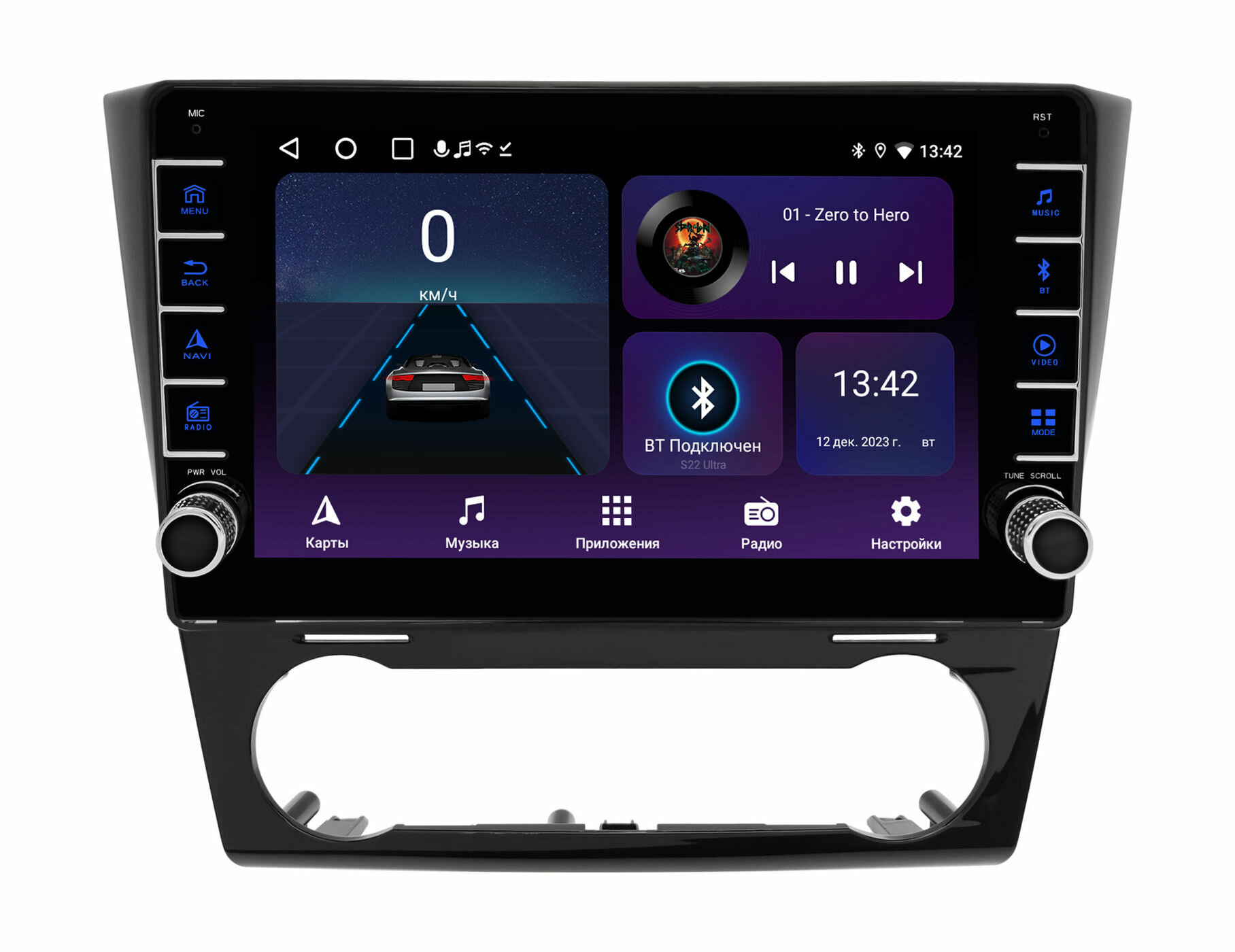 Штатная магнитола Subaru Levorg 2017 - 2020, Impreza WRX 2017 - 2021 / Android 9, 8 дюймов, WiFi, 2/32GB, 4 ядра