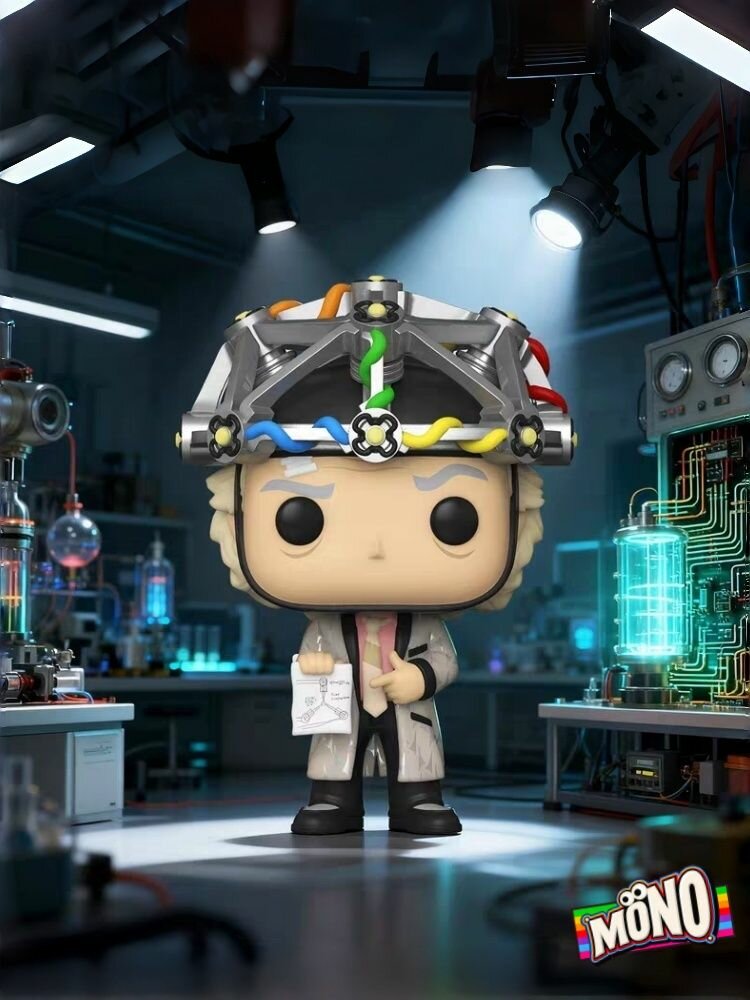 Фигурка Funko Pop "Назад в Будущее", Док, с шлемом, статичная, 16 см, пластик