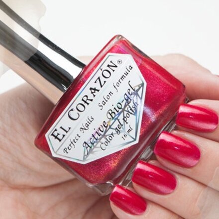 EL CORAZON Shimmer Цвет Красно-малиновый с мелким шиммером 16 мл