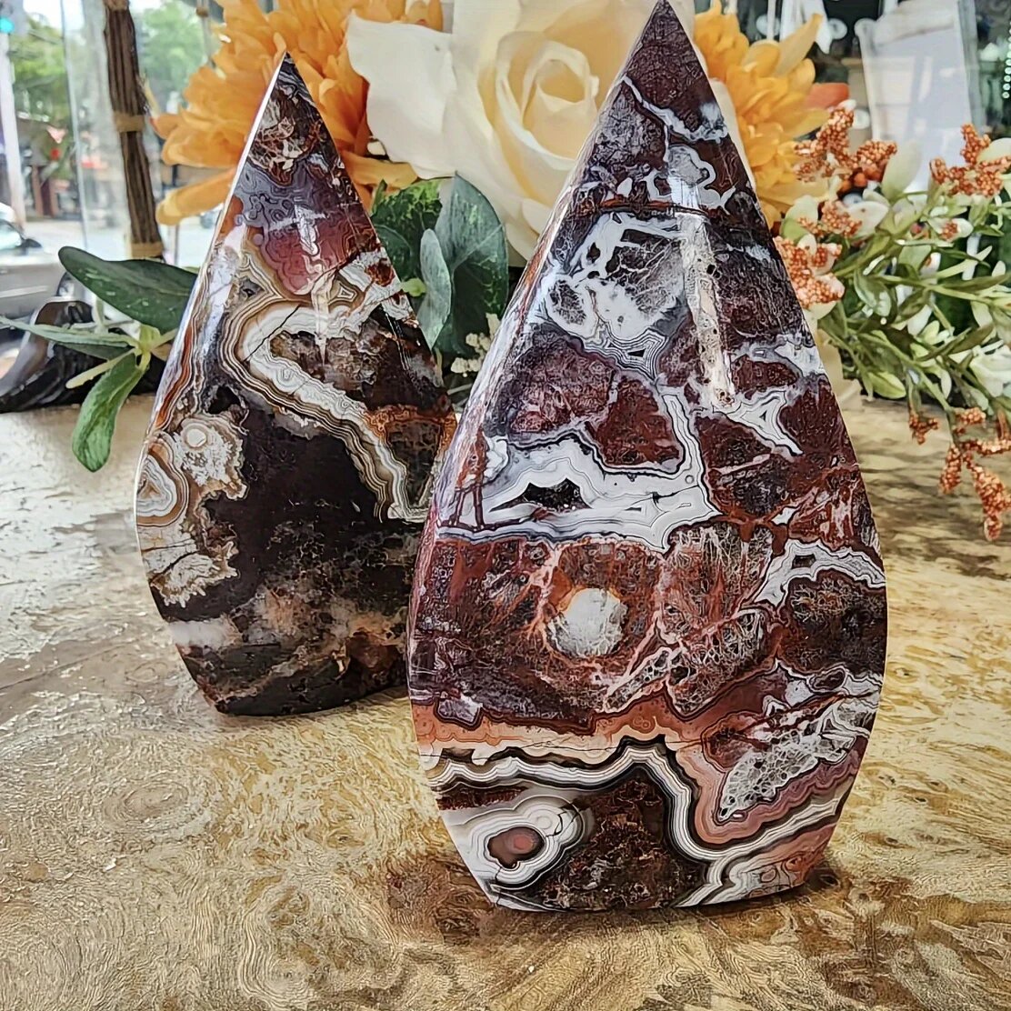 Мексиканский агат с кристаллами 20-50g