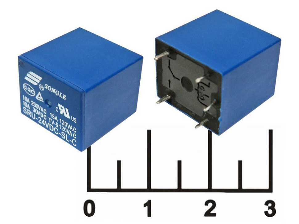 Реле =24V 10A/250V SRU-24VDC-SL-C