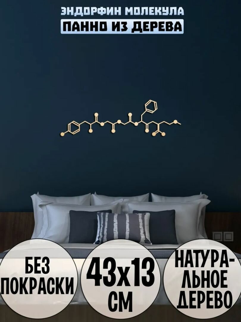 Эндорфин Гормон Счастья панно на стену, декорация настенная, декор для интерьера из дерева