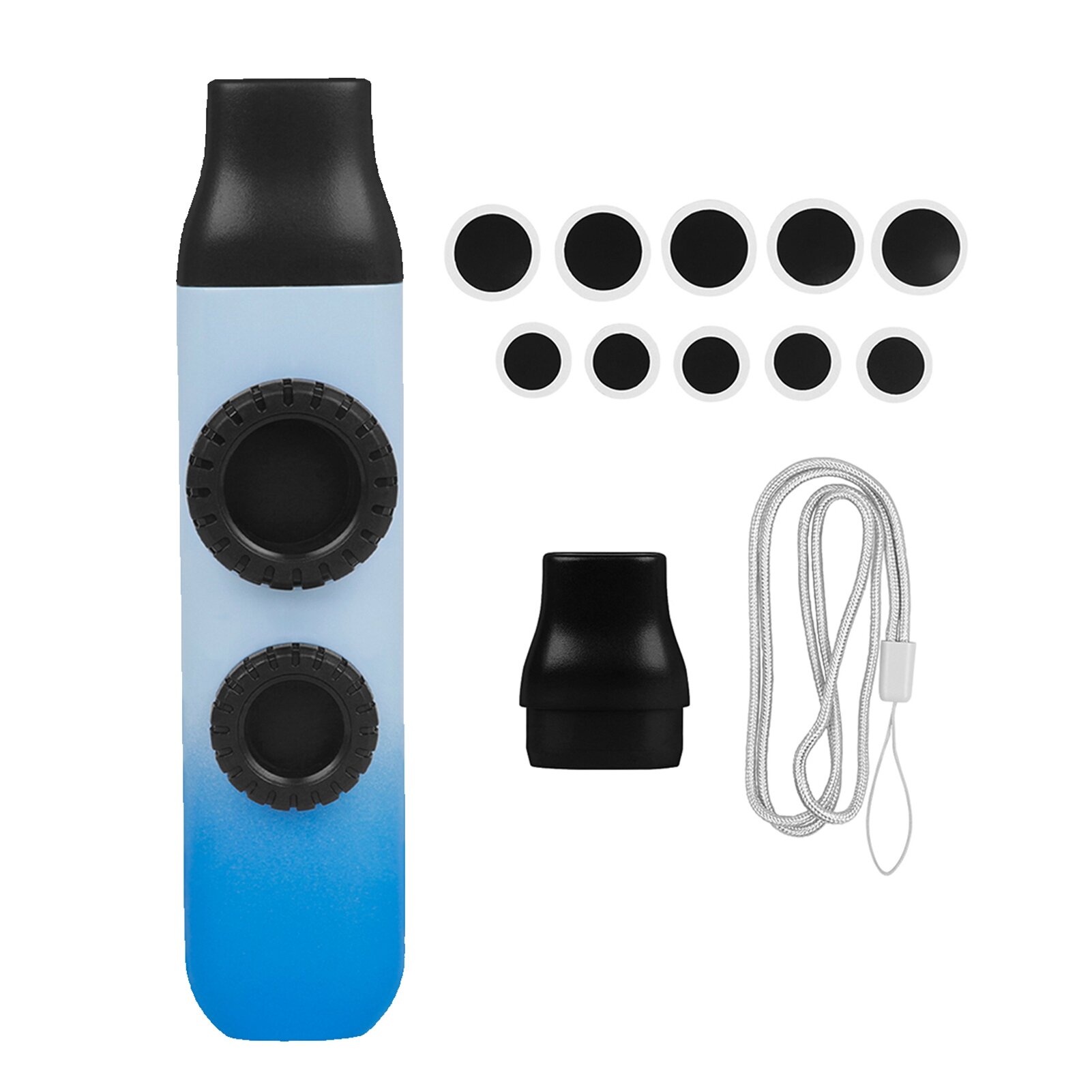 Флейта Казу с двумя отверстиями, сменные насадки для выдувания, 10 штук, мембранный музыкальный инструмент, укулеле, гитара, партнер для детей, взрослых и начинающих.