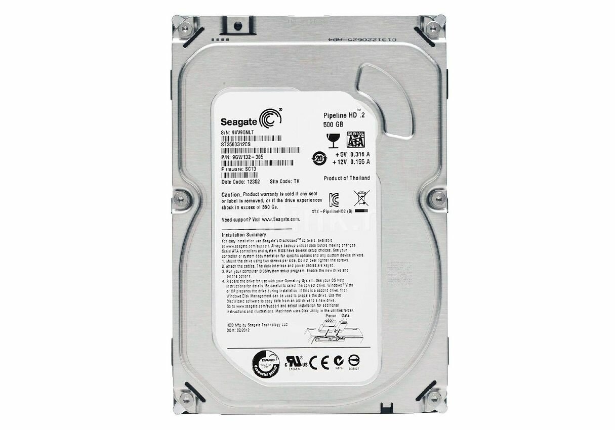Жесткий диск Seagate 500гб для компьютера и видео регистратора — фото 1