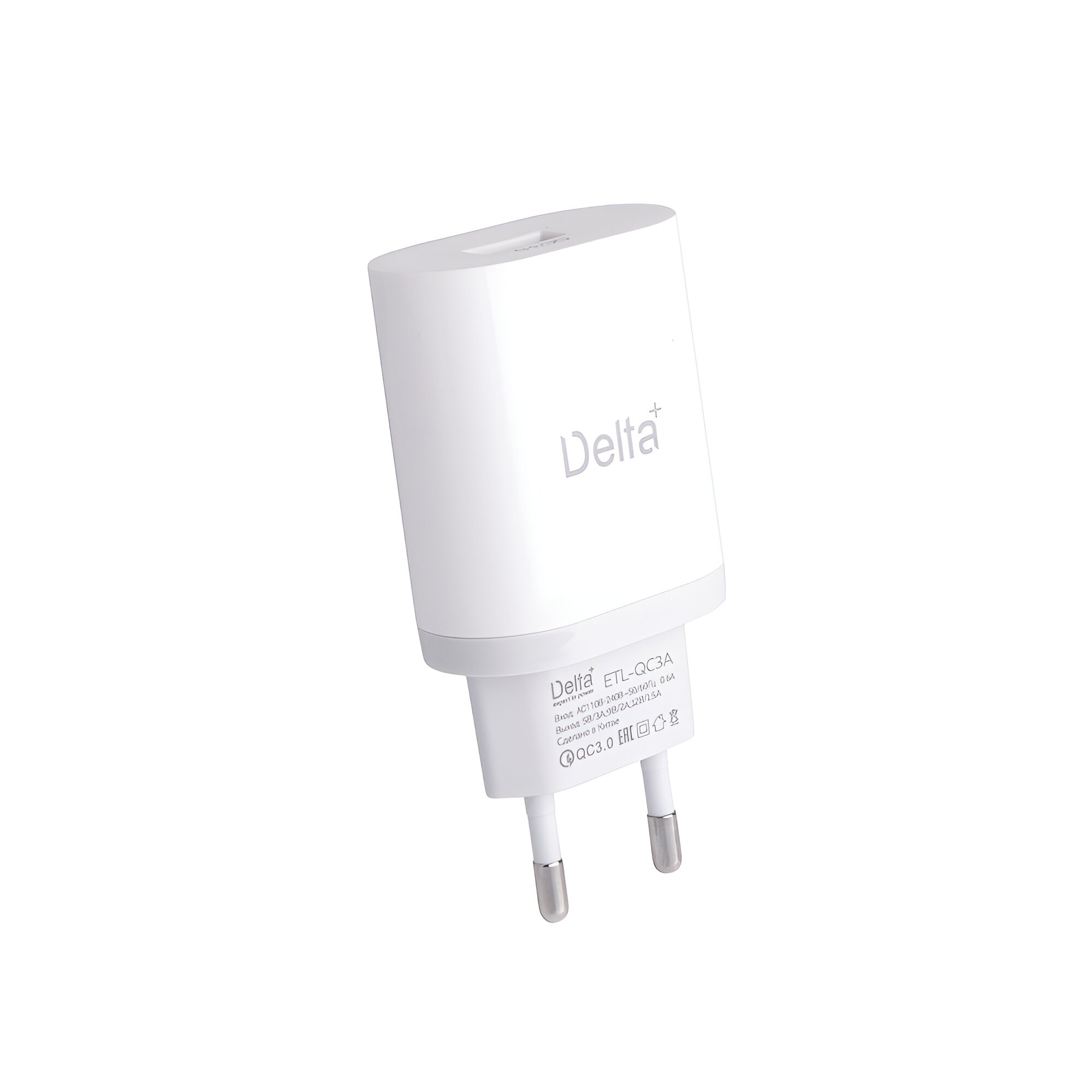 Блок питания 5V 3000mA "ETL-QC3A" QC3.0 Delta+, цв. коробка, с портом USB-A и технологией быстрой зарядки