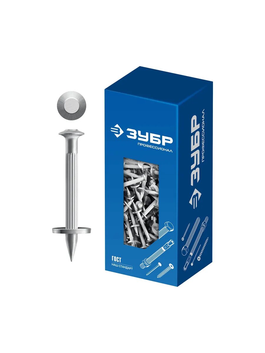 ДГМ, 60 x 4.5 мм, цинк, 1 кг, монтажный дюбель-гвоздь , Про