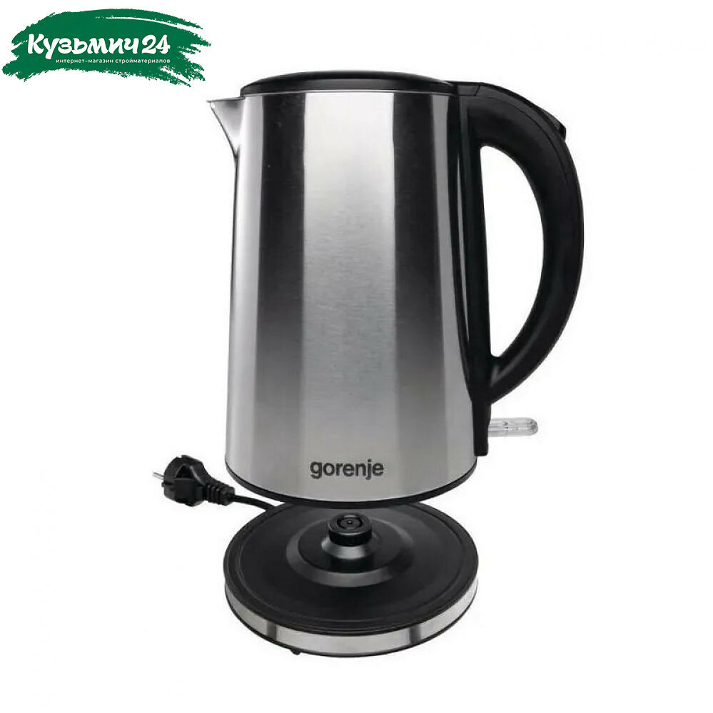 Чайник электрический Gorenje K15DWS 1.5 л, 2.2 кВт, черный