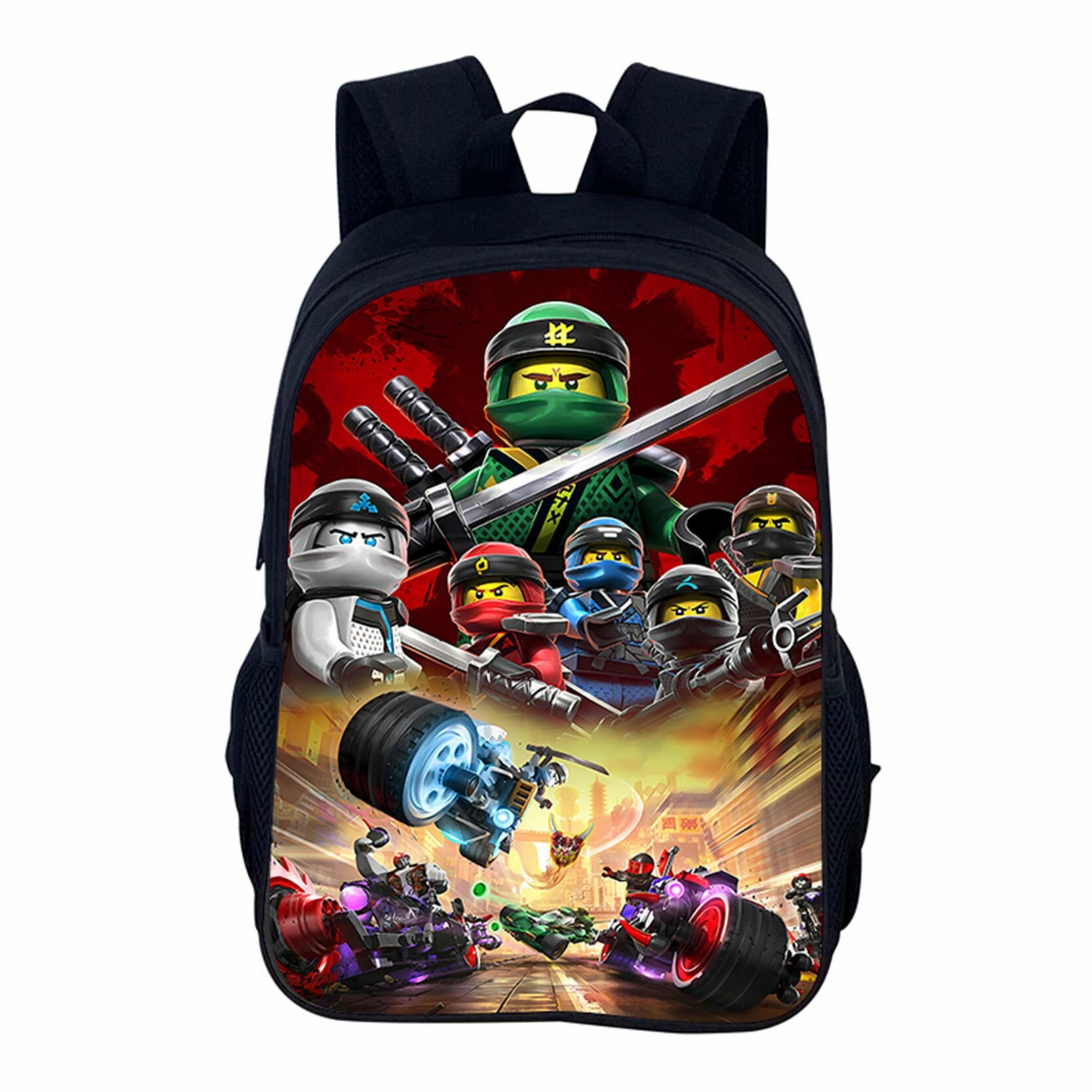 Школьный рюкзак из мультфильма Лего Ниндзяго для маленького ребенка-Легкая сумка для книг, Классическая школьная сумка