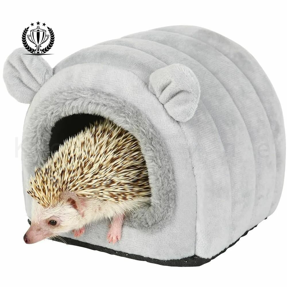 GM Тёплый серый домик для мелких питомцев: ежей, хомяков, кроликов и морских свинок