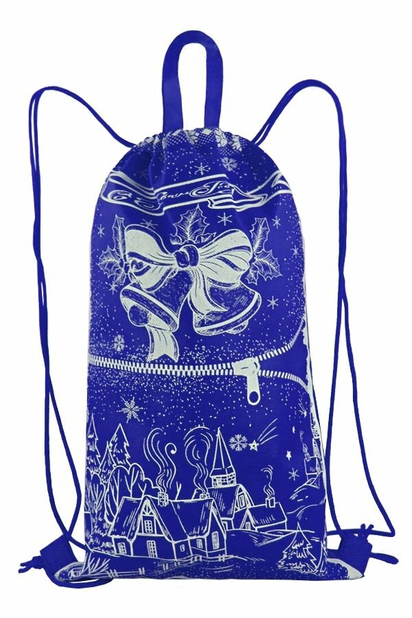 Упаковка для сладких наборов"Зимний" подарочный мешок+конфеты 1000гр. фабрики Аленка