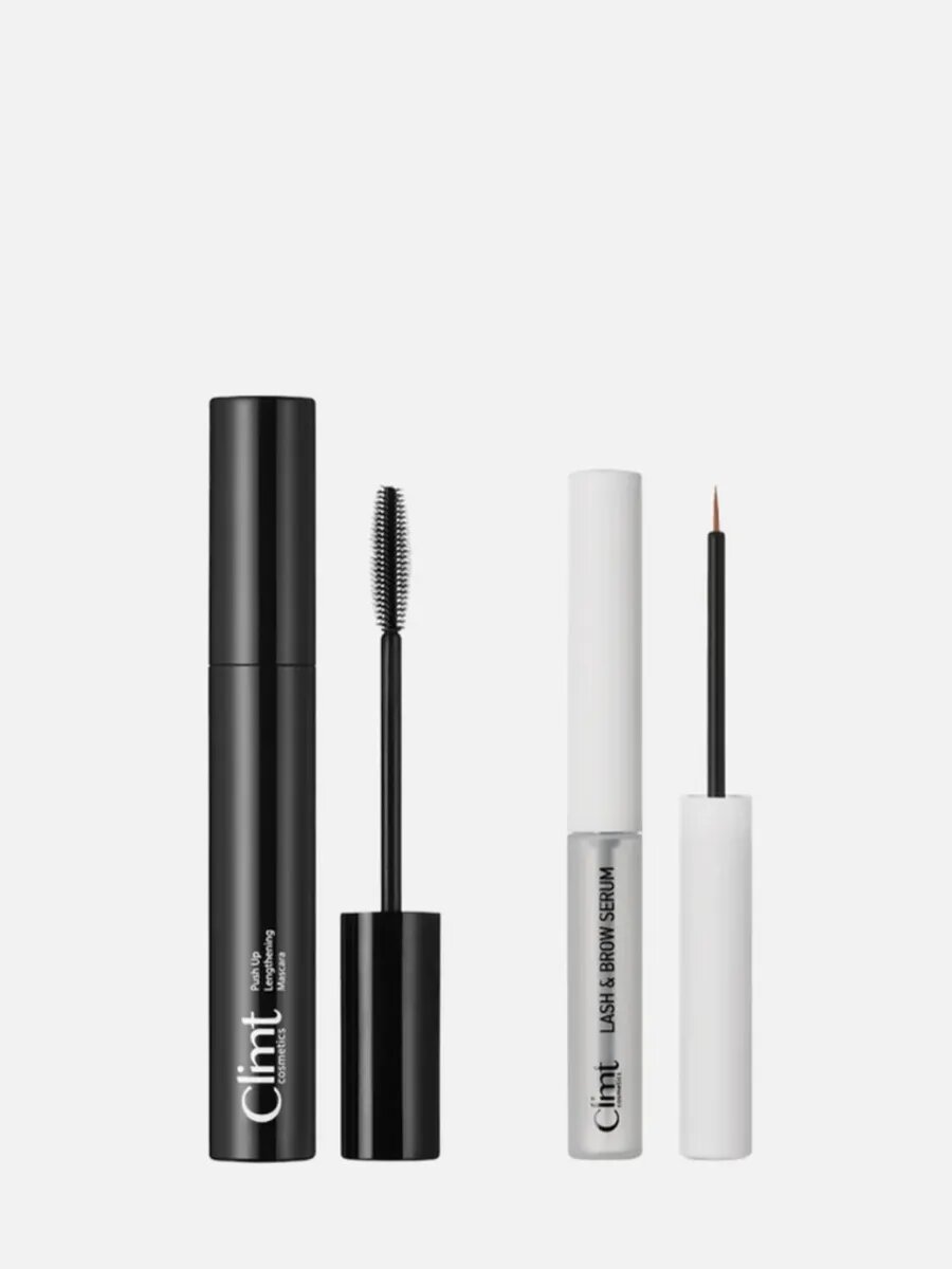 Набор для ресниц и бровей CLIMTCOSMETICS thermo cocoon & lash and brow serum, Адвент, Черный