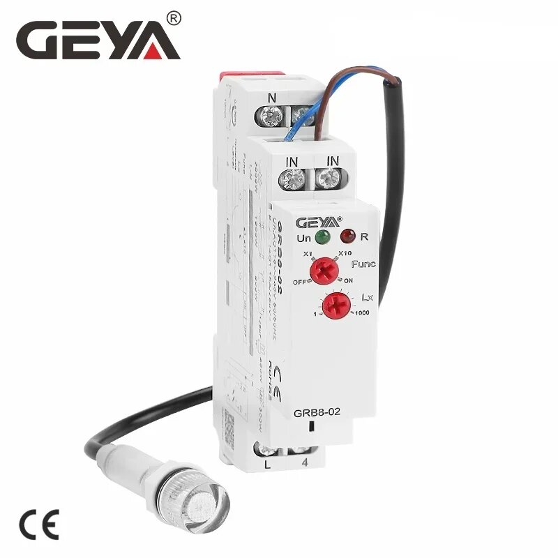GEYA GRB8-01/02 Сумеречный переключатель, GRB8-01 AC110-240V